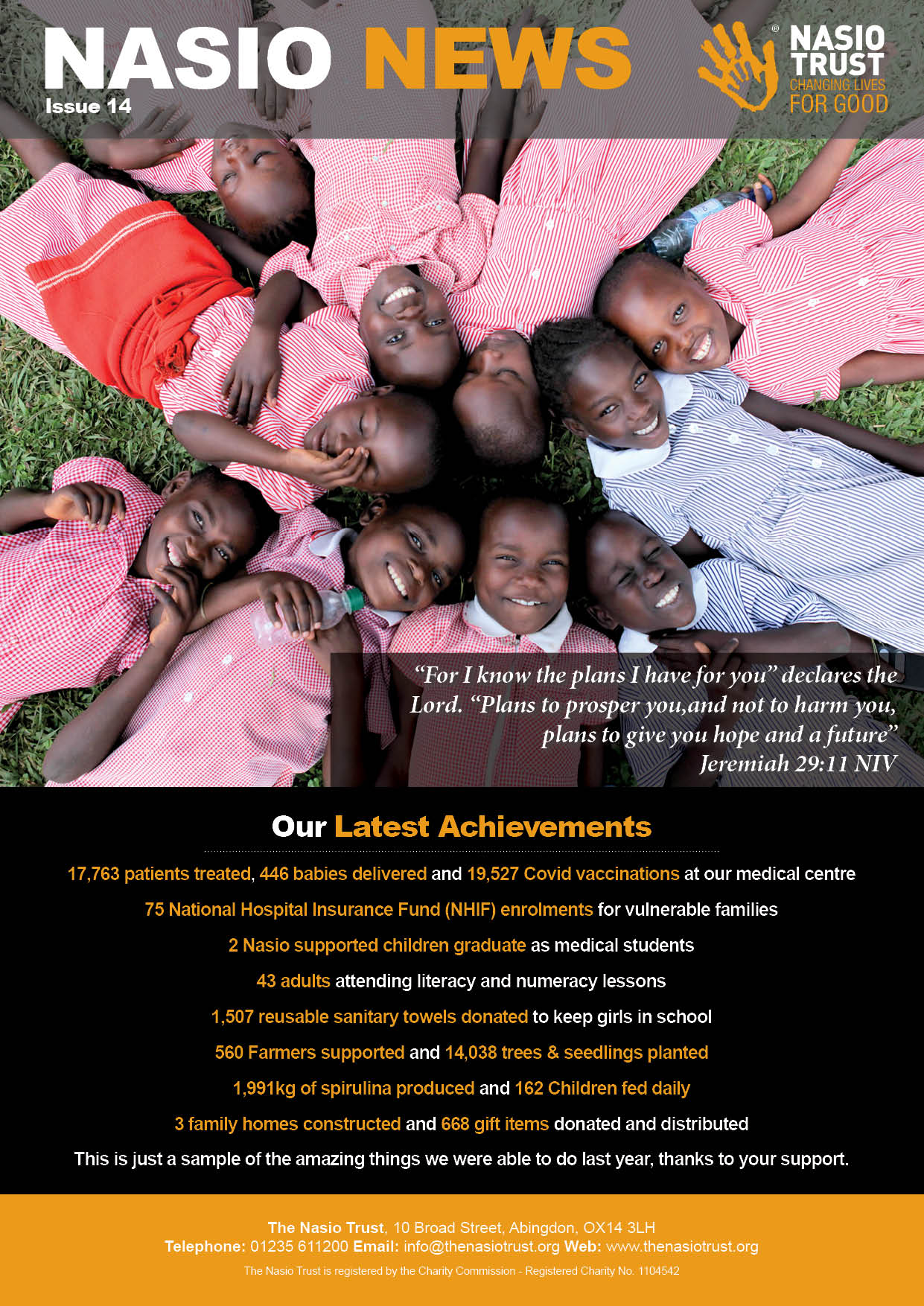 The Nasio Trust Newsletter 2022 - The Nasio Trust | Changing Lives For Good